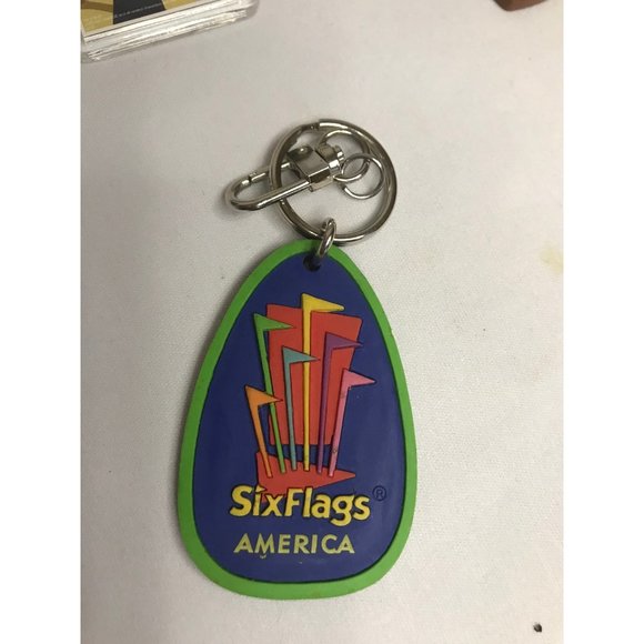 Six Flags | Other | Six Flags Of America Keychain | Poshmark